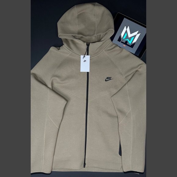 Nike | Shirts | Nike Tech Fleece Windrunner Full Zip Hoodie Sizes Khaki ...